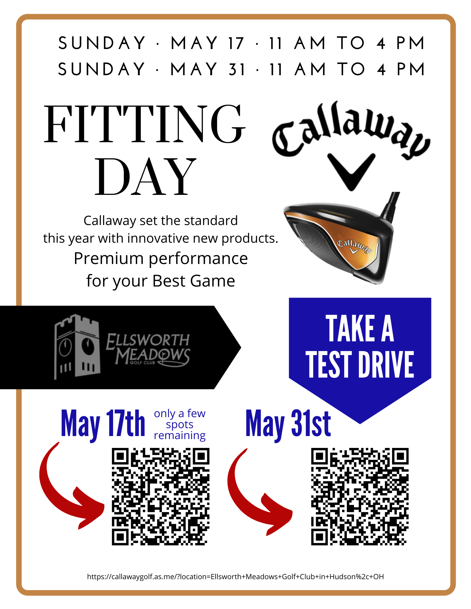 Callaway Fitting Day - Ellsworth Meadows